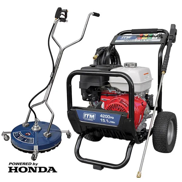 ITM PETROL PRESSURE WASHER GX390 HONDA ENGINE 4200PSI 15.1L/MIN ...